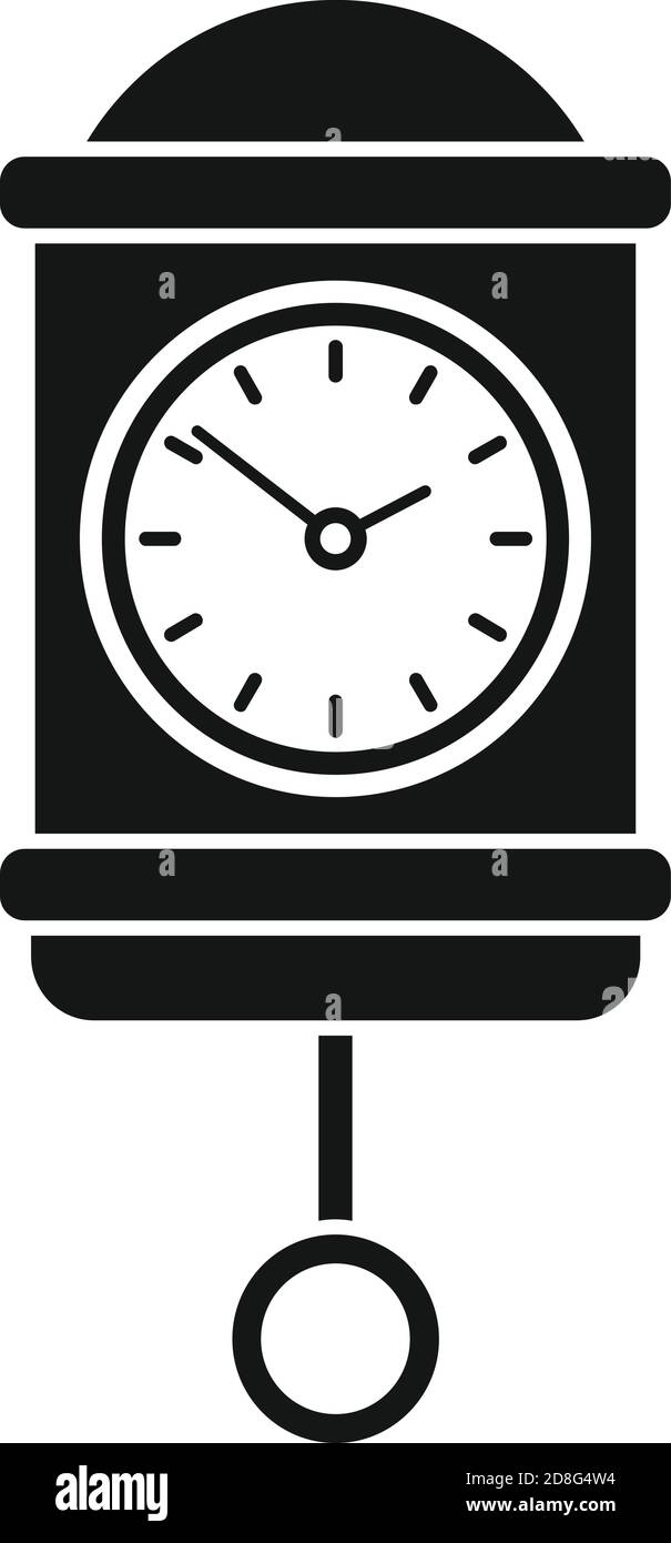 Time pendulum clock icon, simple style Stock Vector Image & Art - Alamy