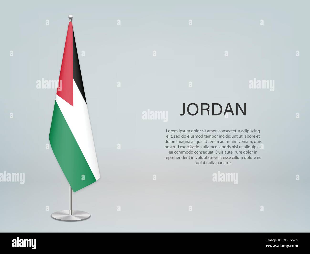 Vector flagpole with jordan flag hi-res stock photography and images ...
