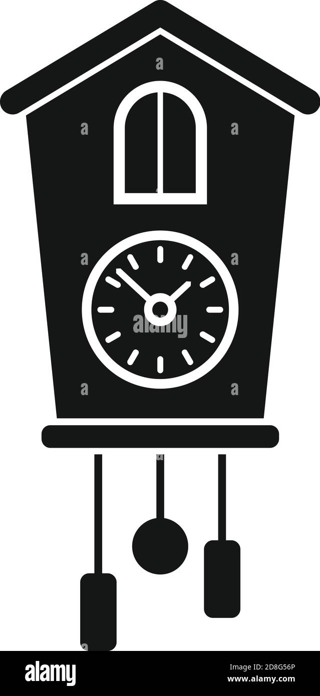 Bird pendulum clock icon, simple style Stock Vector Image & Art - Alamy