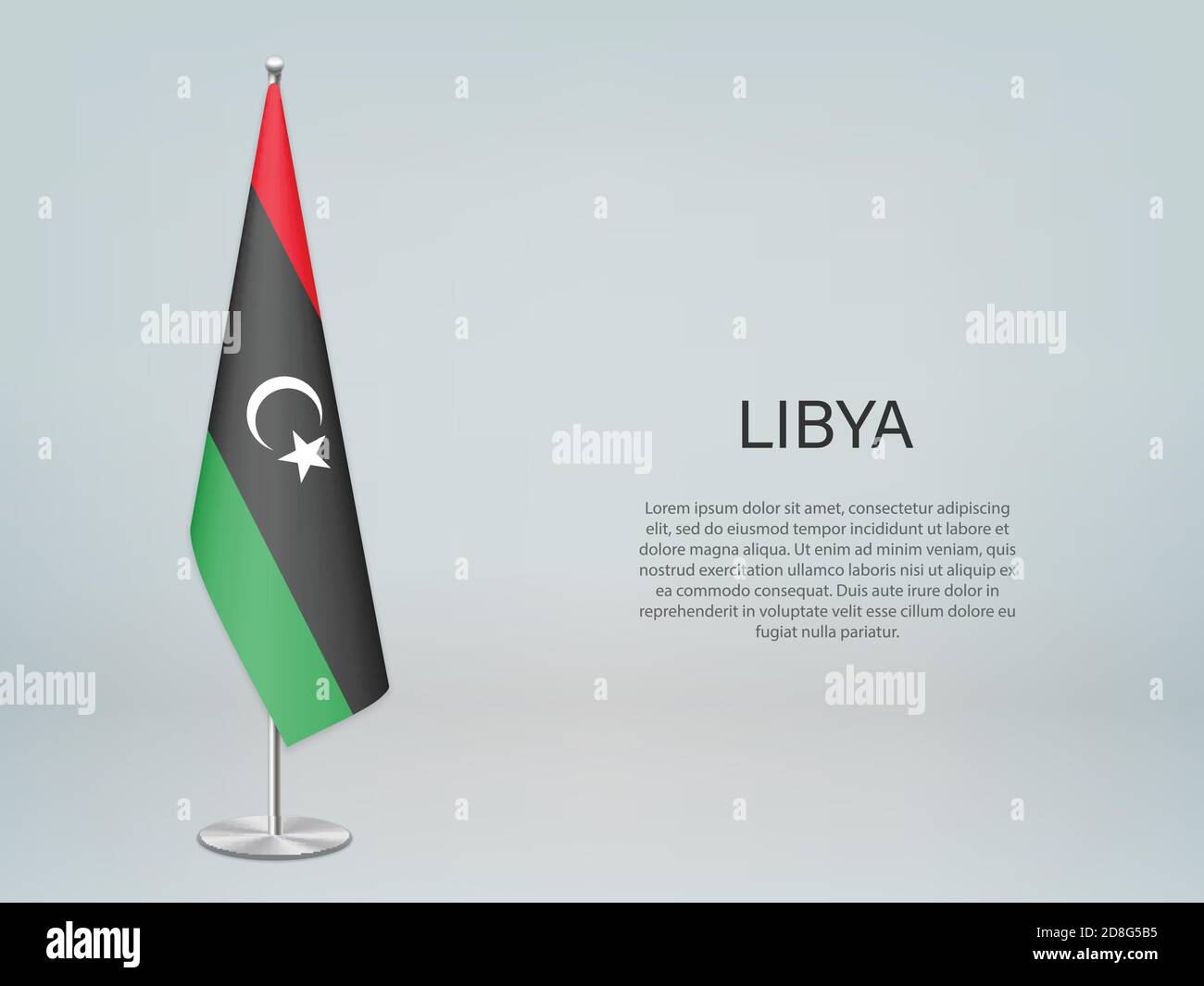 Libya flag hi-res stock photography and images - Alamy