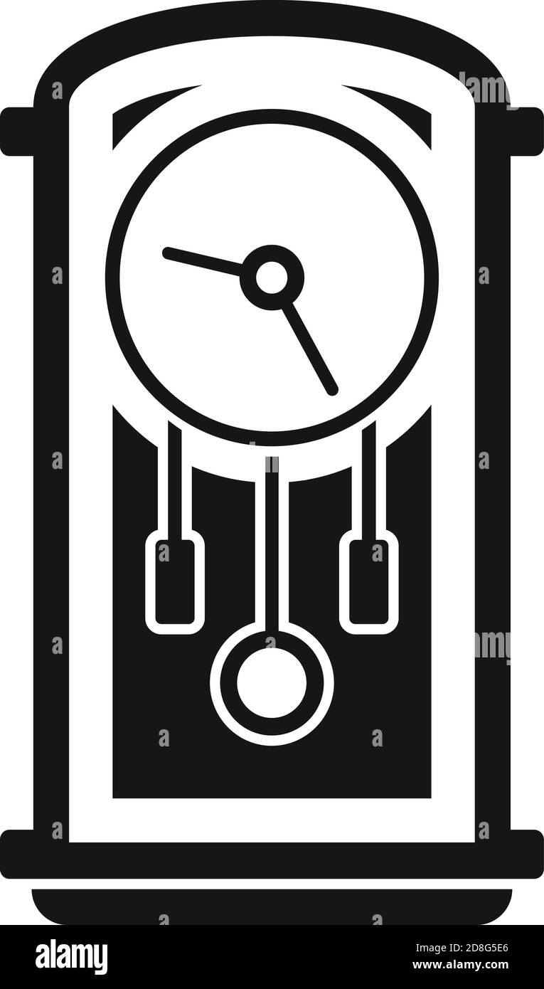 Decoration pendulum clock icon, simple style Stock Vector Image & Art ...