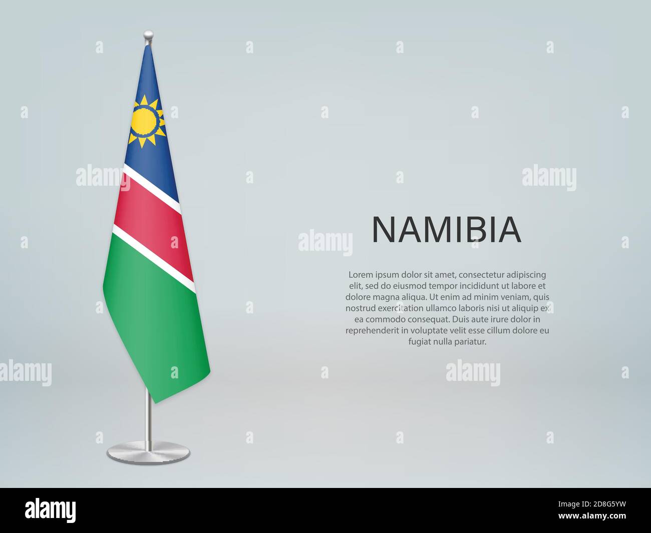 Flag of the namibia hi-res stock photography and images - Alamy