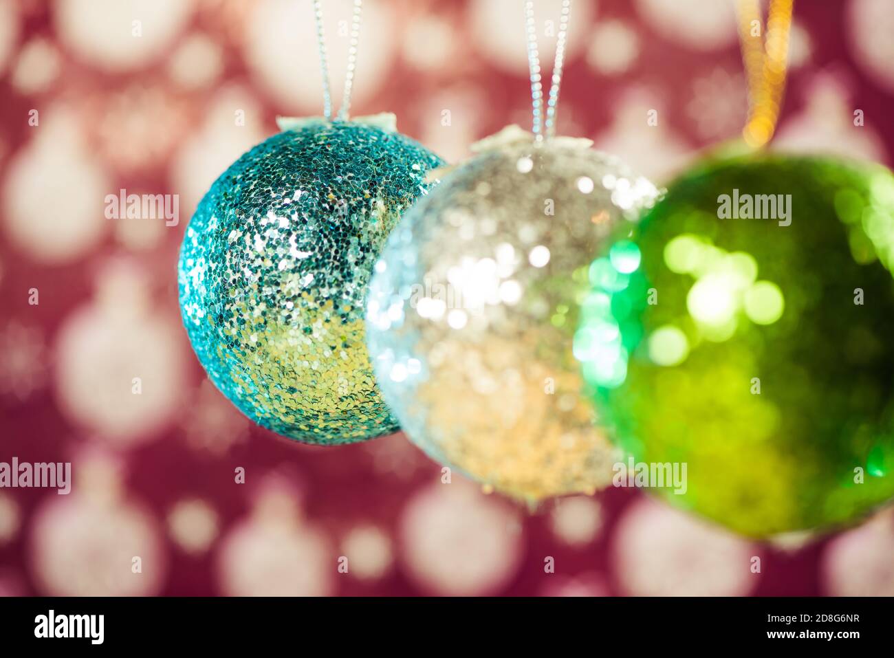 colorful christmas background with small decorative elements Stock ...