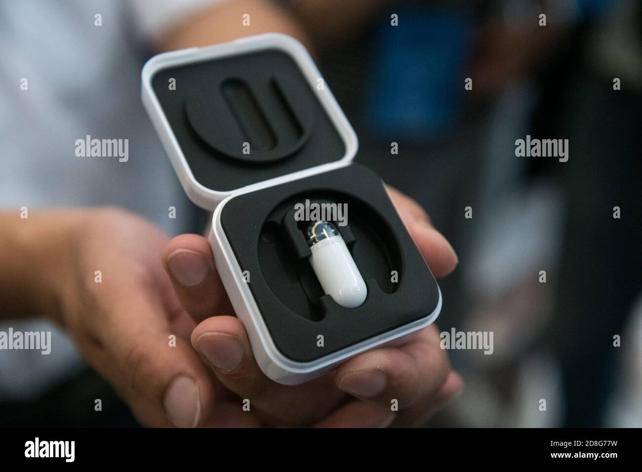 A new capsule gastroscope robot was shown in a 5G smart clinc in ...