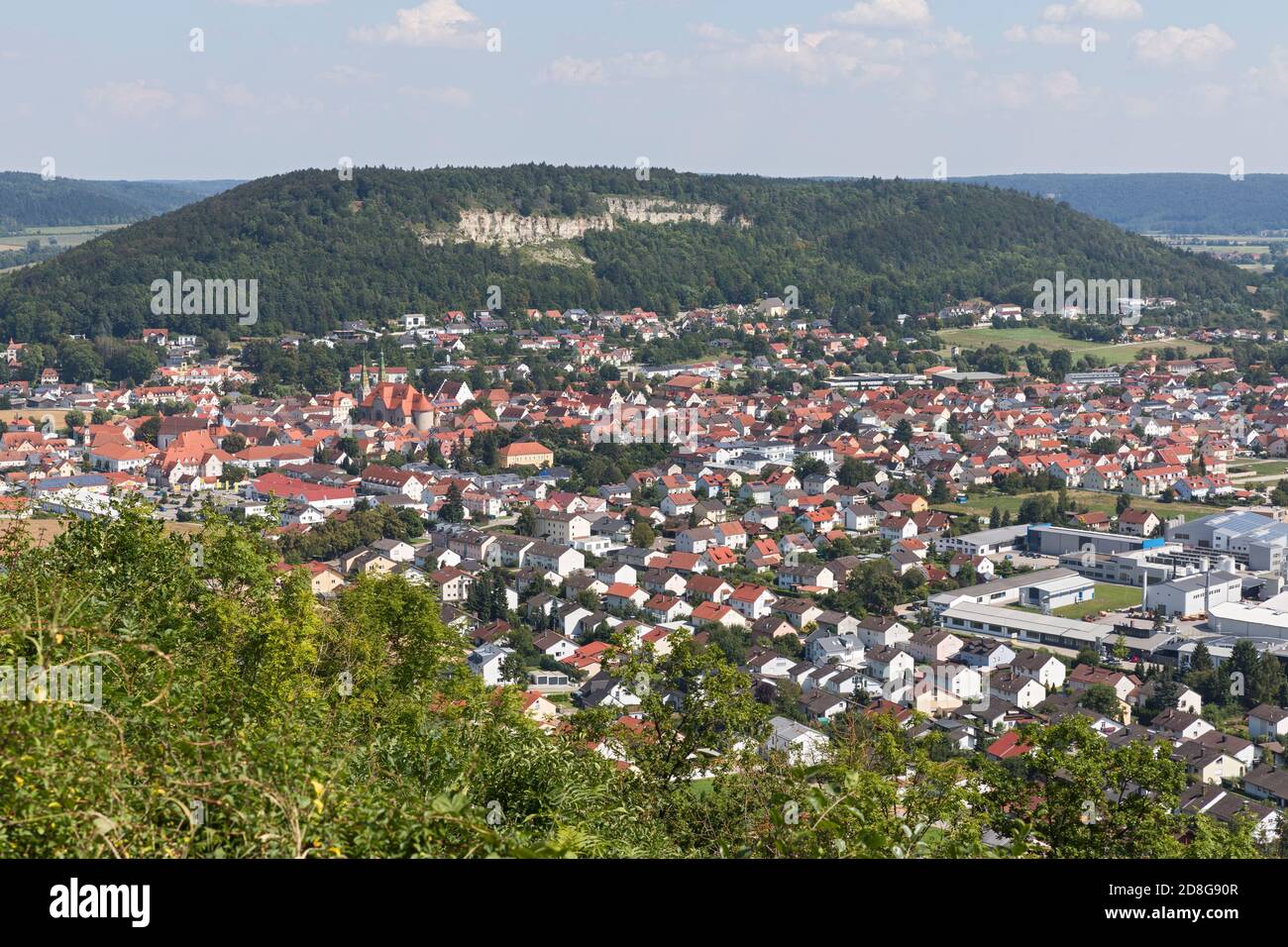 Beilngries, Stadtansicht, Kirche, Wohngebiet, Industriegebiet ...
