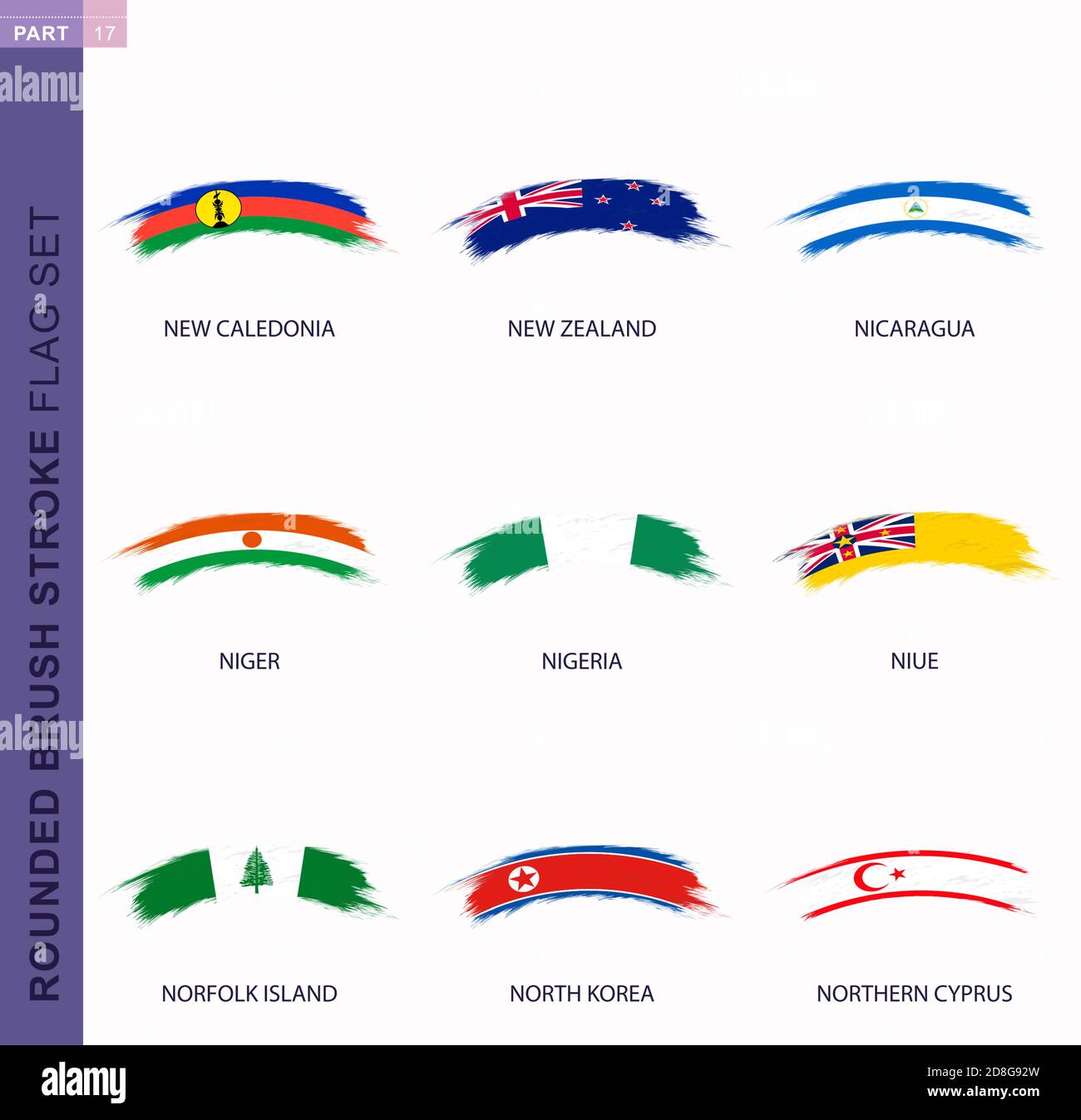 Nicaragua brush stroke hi-res stock photography and images - Alamy