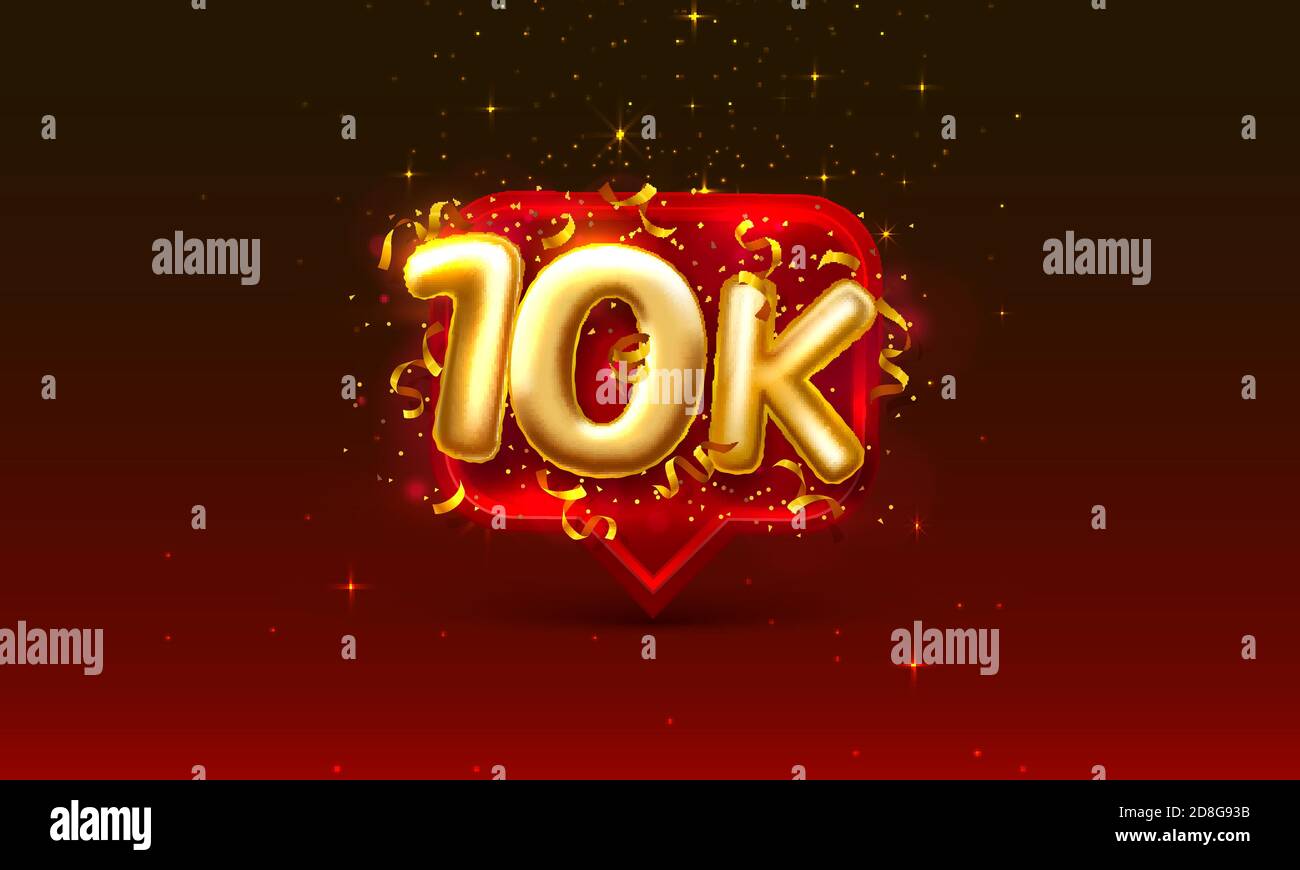 Thank You Followers Peoples 10k Online Social Group Happy Banner