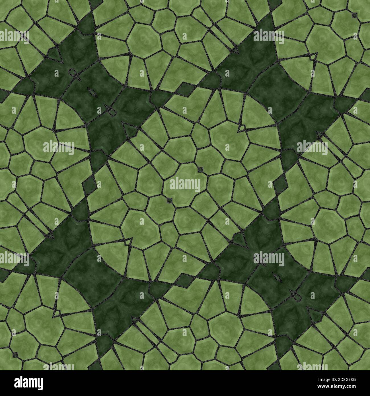 Pattern mosaic kaleidoscopic seamless generated texture, ornament ...