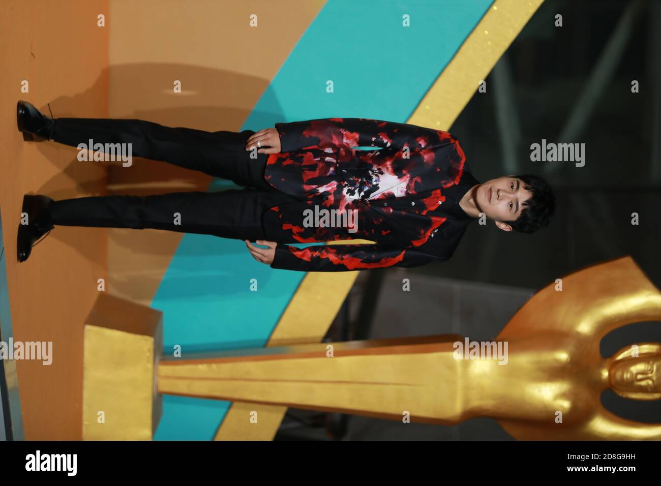 Chinese actor Liu Haoran or Turbo Liu attends the 29th Golden Rooster ...