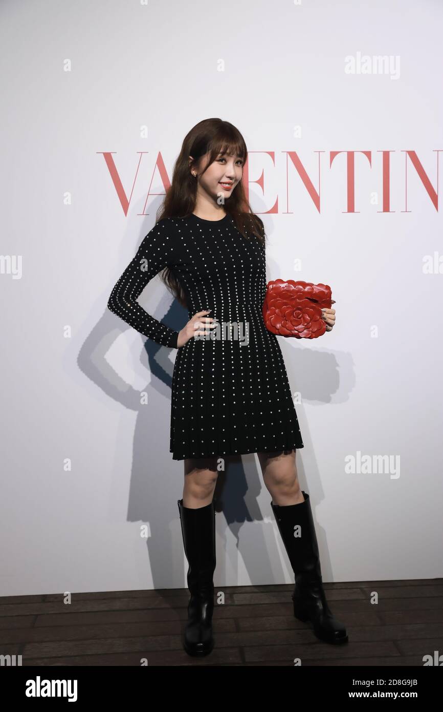 Chinese actress and singer Yu Shuxin also known as Esther Yu, attends ...