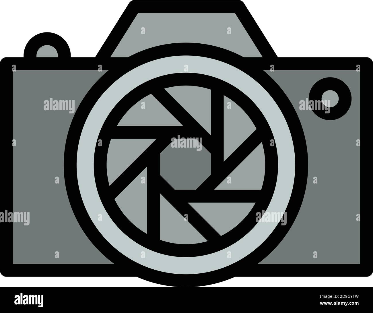 Professional camera icon. Outline professional camera vector icon for ...