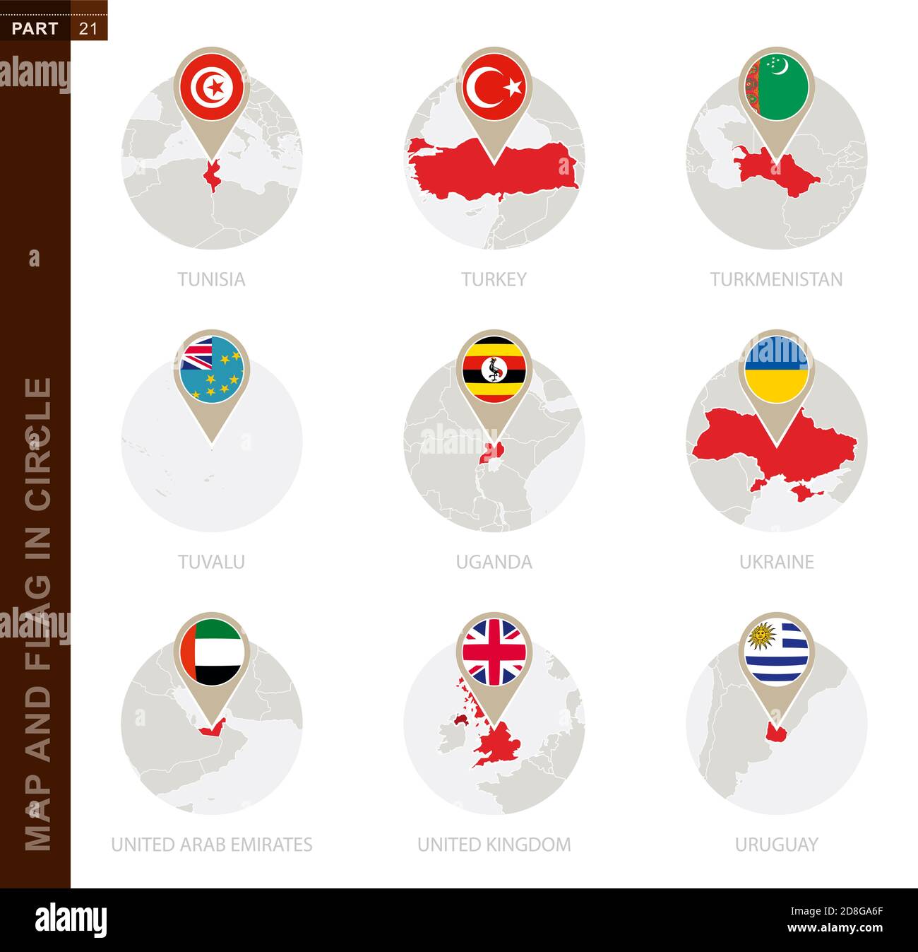 Arab countries map Stock Vector Images - Alamy