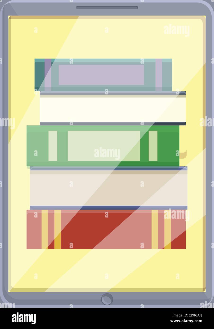 E-book store application icon. Cartoon of e-book store application ...