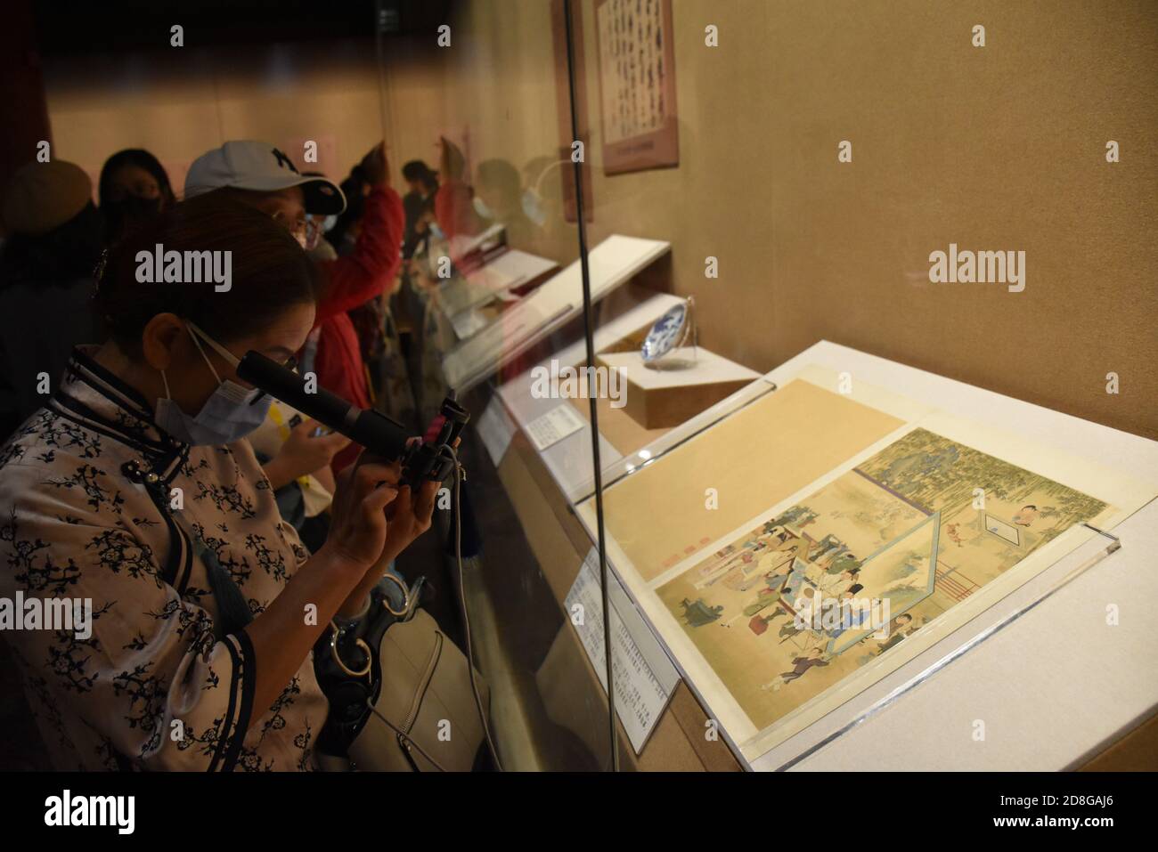 Calligraphy works and paintings by Su Shi, a Chinese poet and writer of ...