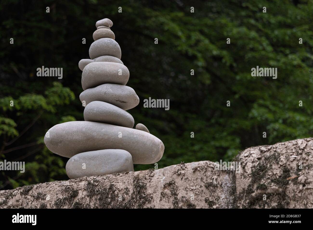 Stacked river pebbles Stock Photo - Alamy