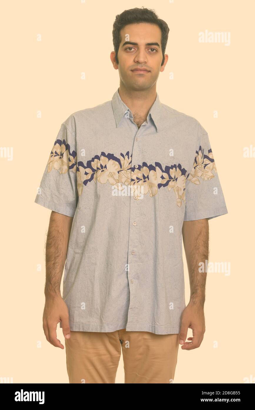 Portrait of young Persian tourist man ready for vacation Stock Photo ...