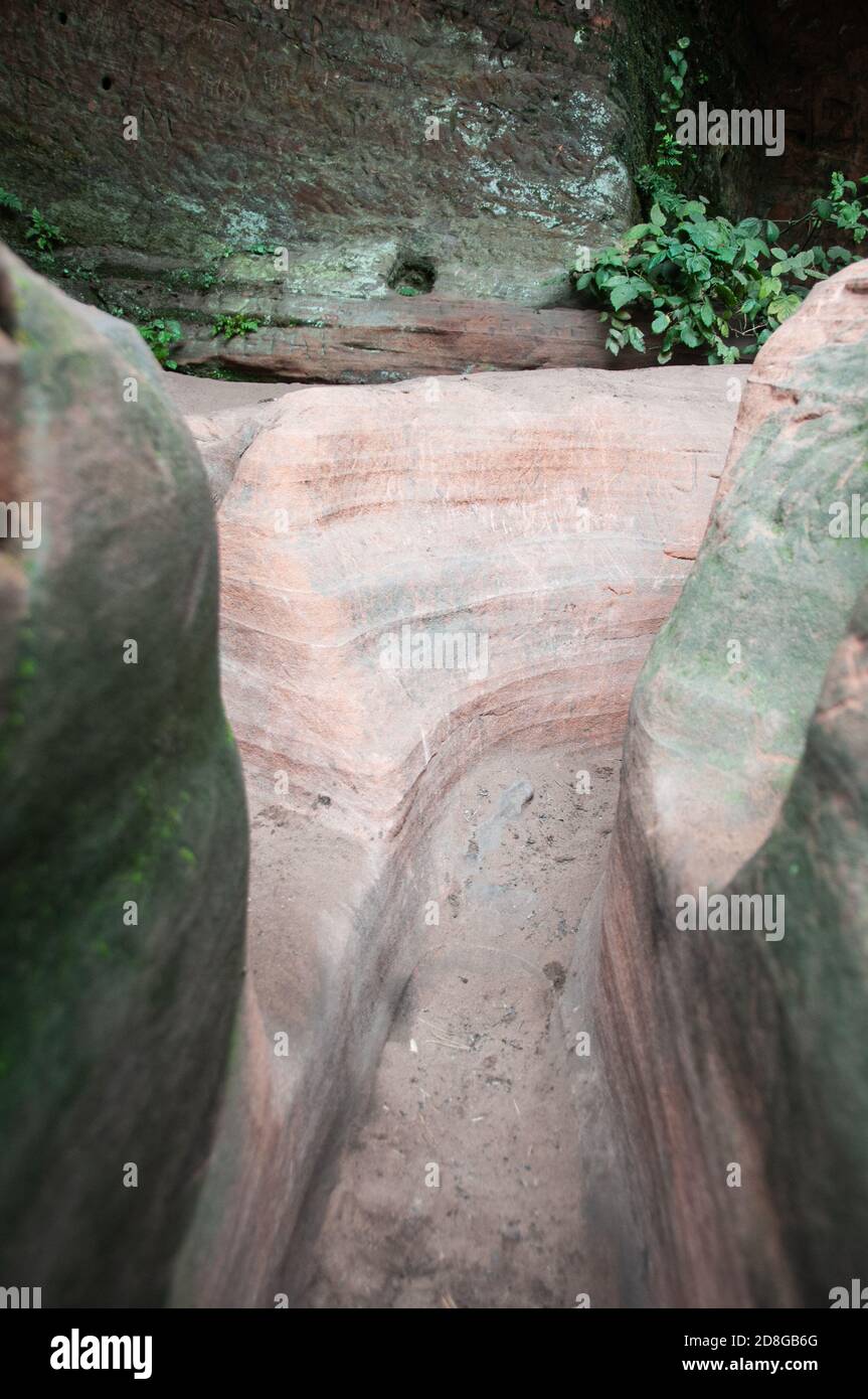 Around the UK - Nanny's Rock, Kinver Edge Stock Photo - Alamy