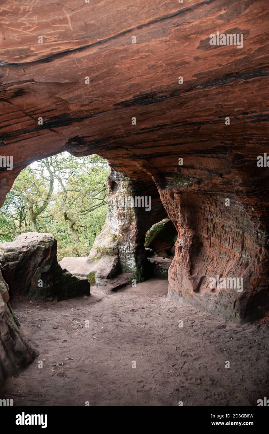 Around the UK - Nanny's Rock, Kinver Edge Stock Photo - Alamy