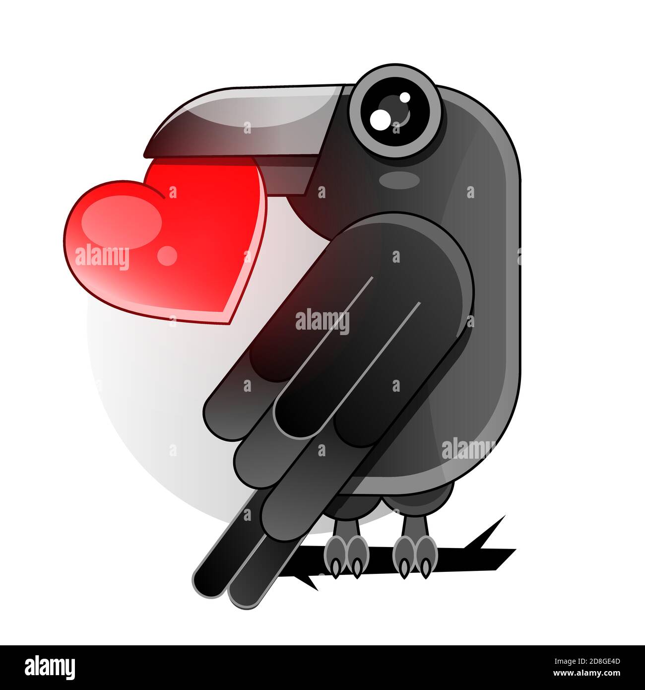 Two crow Stock Vector Images - Alamy