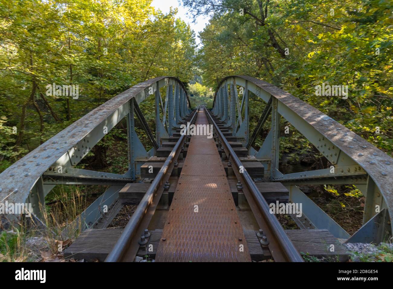 The Diakopto–Kalavryta railway, a historic rack railway runnning 22 km ...
