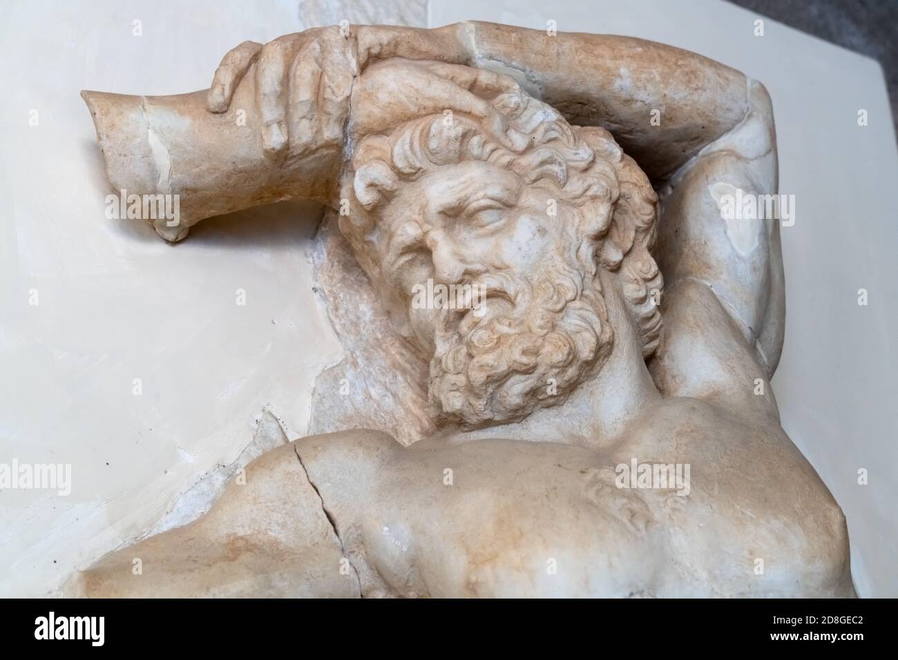 Architectural detail among Ruins of Ancient Corinth, a city-state ...