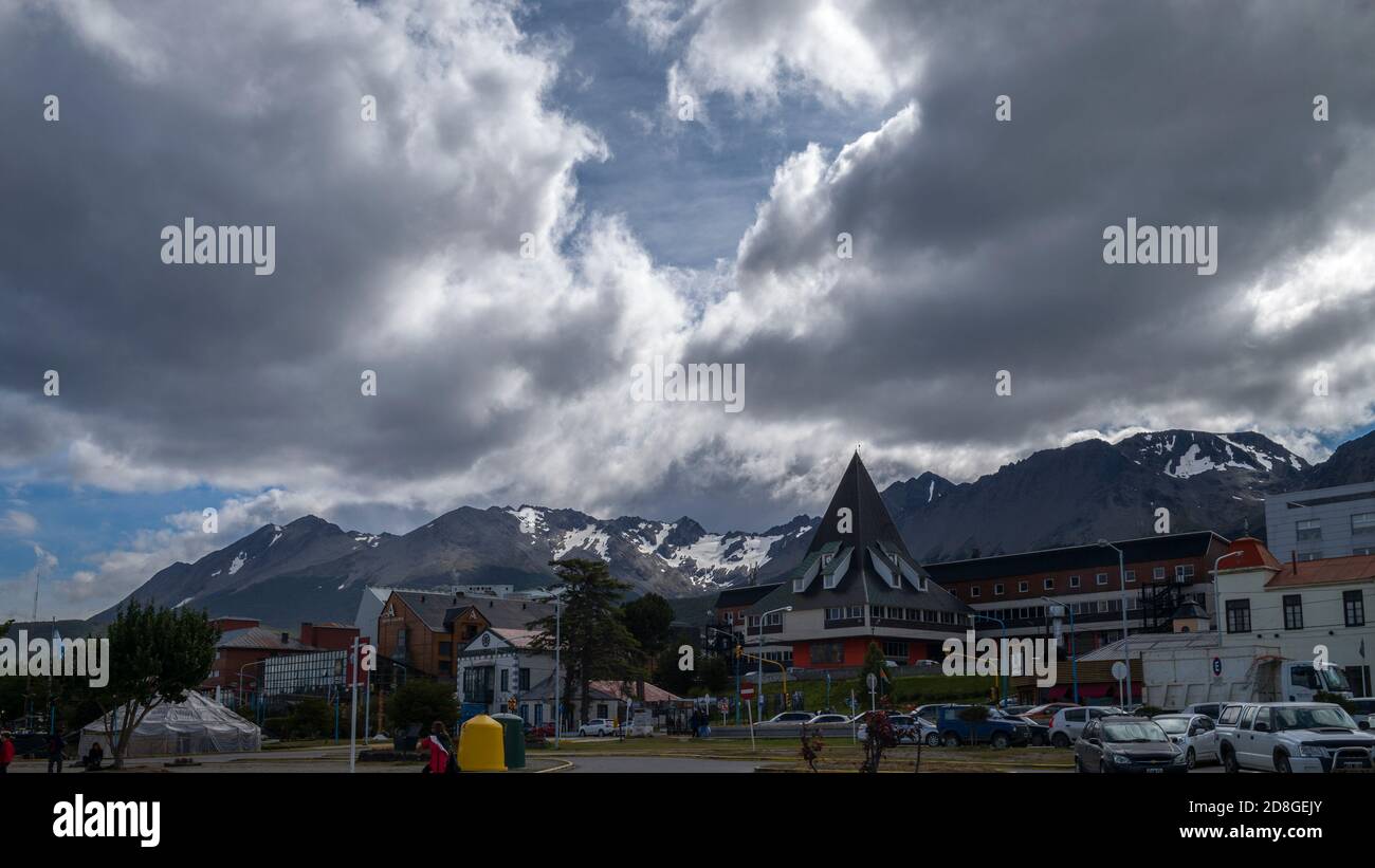 --FILE--The street view of the southernmost city in the world, known as ...