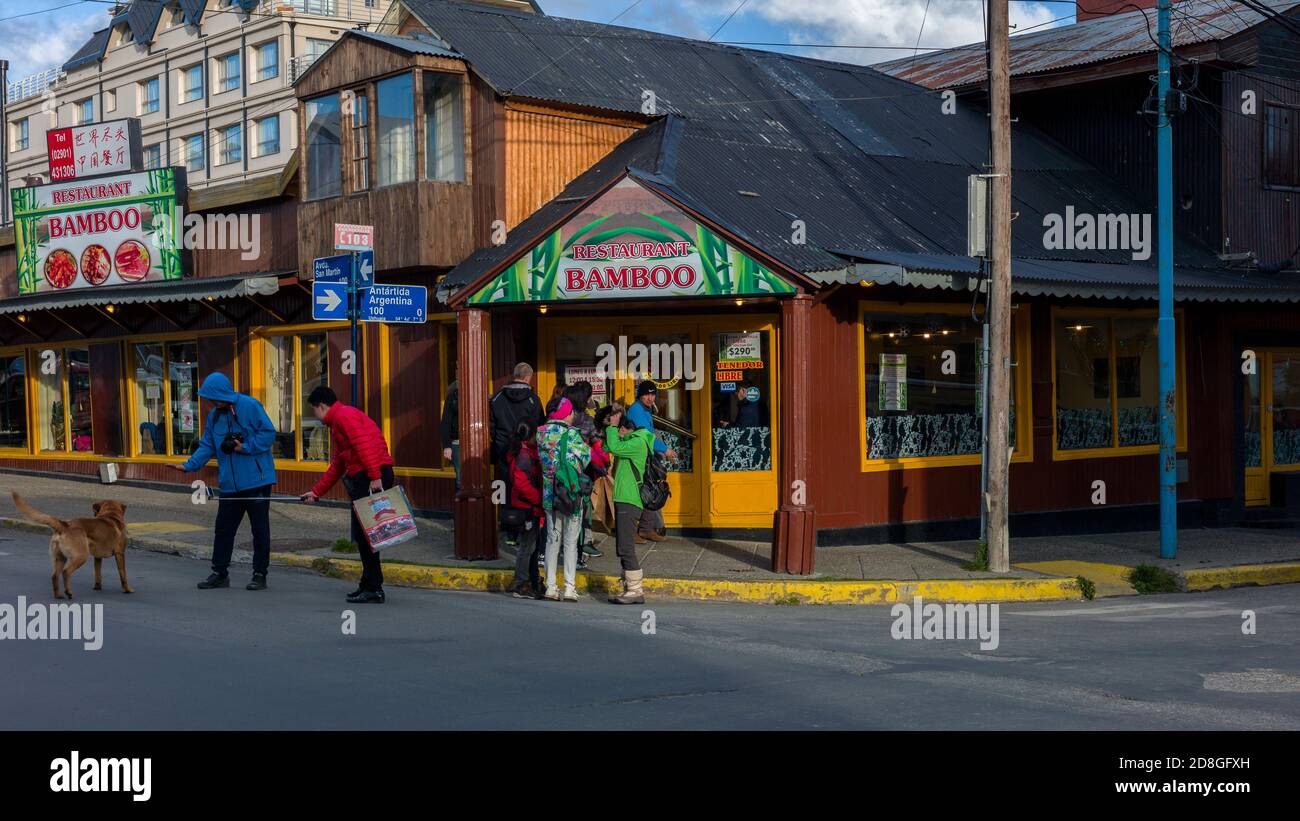 --FILE--The street view of the southernmost city in the world, known as ...