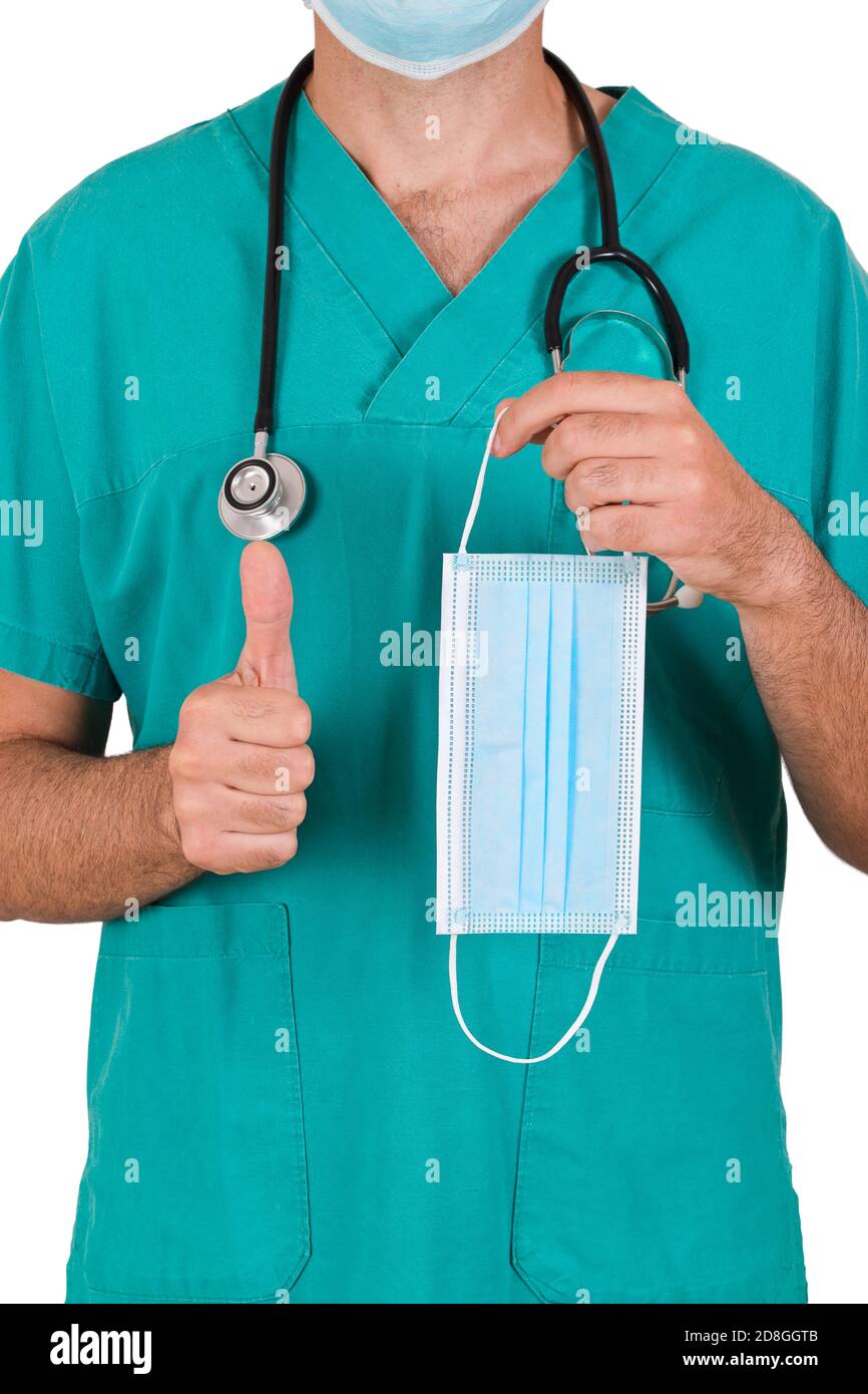 Medical doctor with mask Stock Photo - Alamy