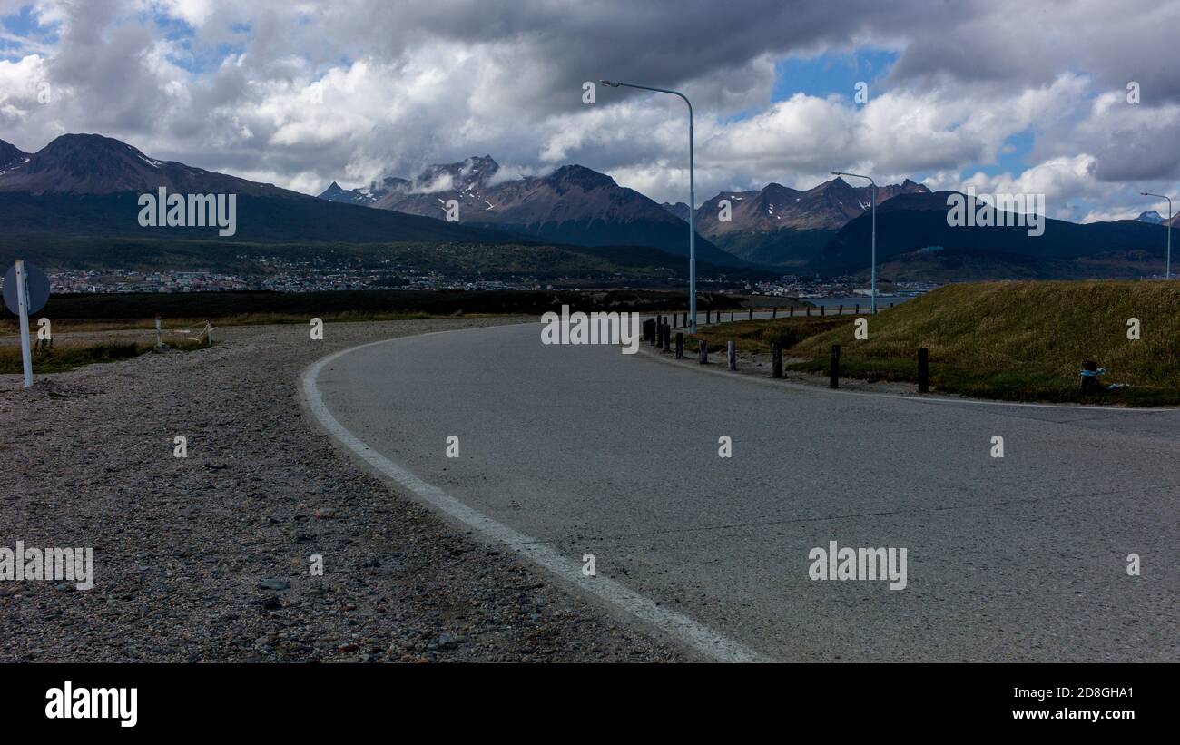 --FILE--The street view of the southernmost city in the world, known as ...