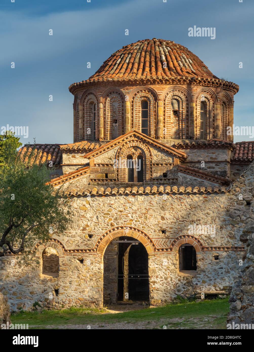 Ruins in Mystras (also Mistras, Myzithras) a historical fortified ...