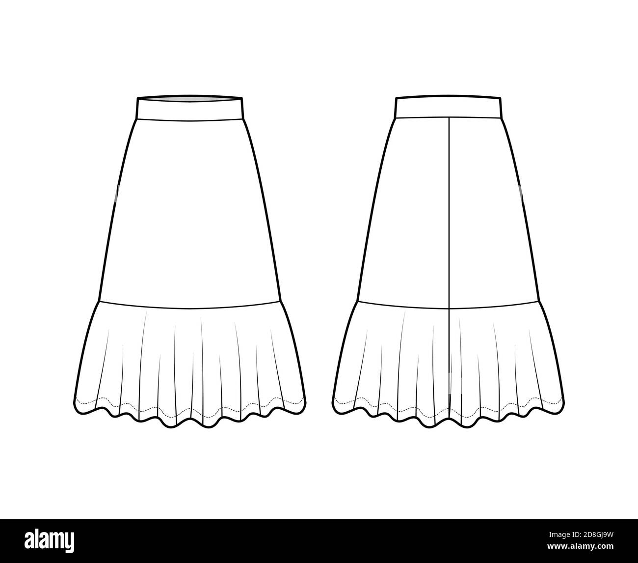 Bottom view stylish front Stock Vector Images - Alamy