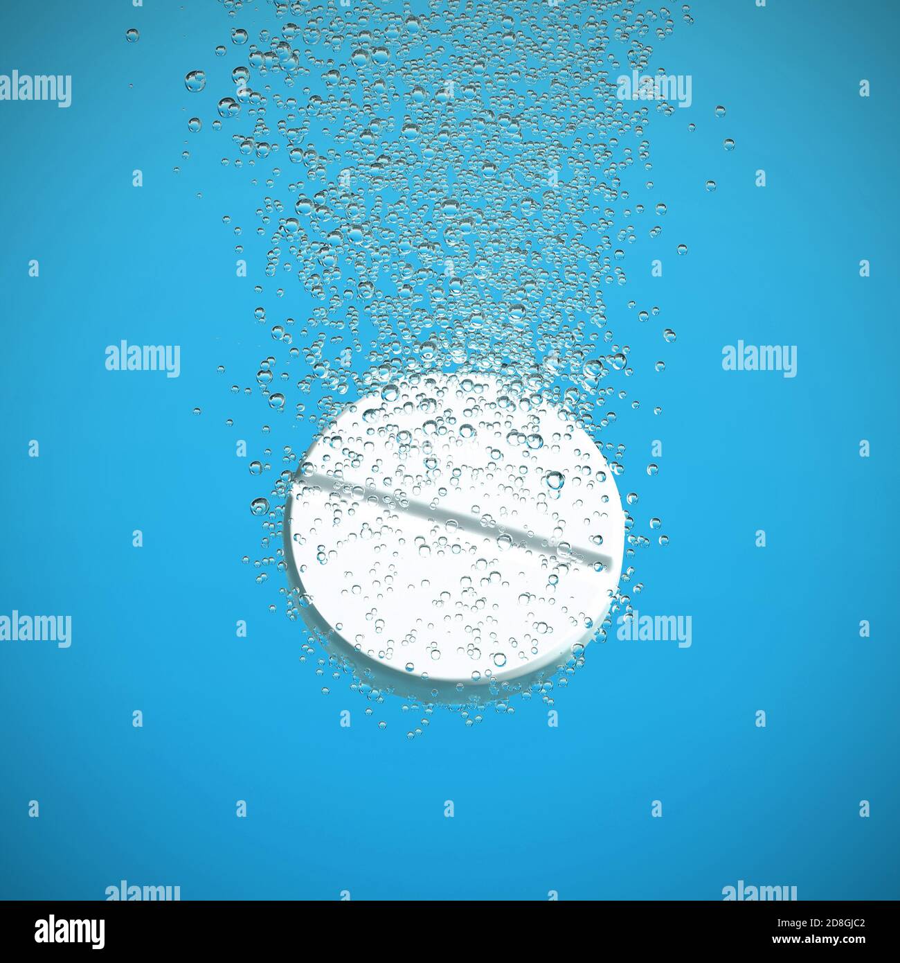 Effervescent tablet dissolbving Stock Photo - Alamy