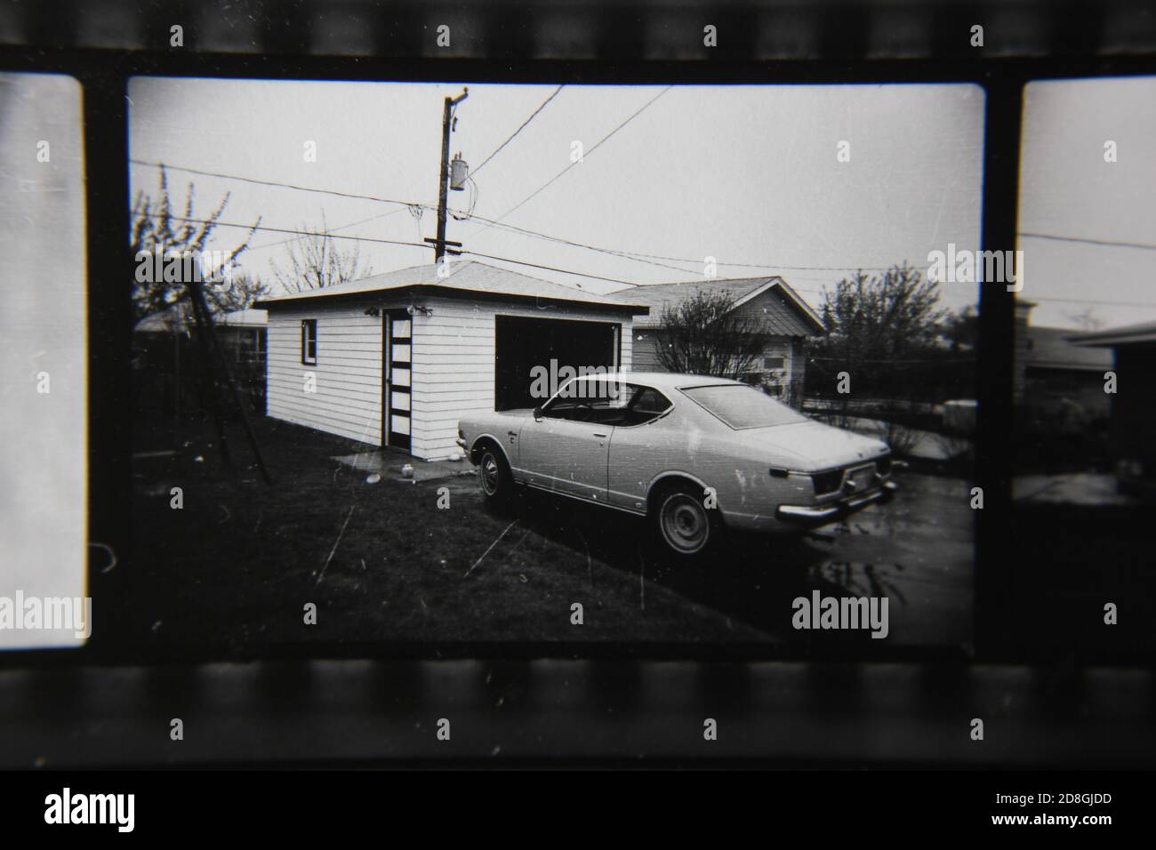 Fine 1970s vintage black and white photography of a regular single ...
