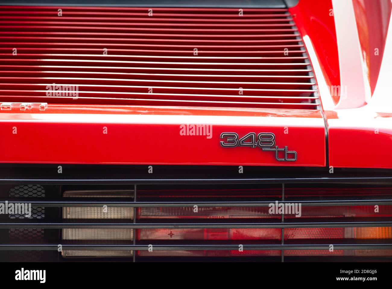 Cars, Ferrari 348 TB Rear Emblem, Red Model, Detail Stock Photo - Alamy