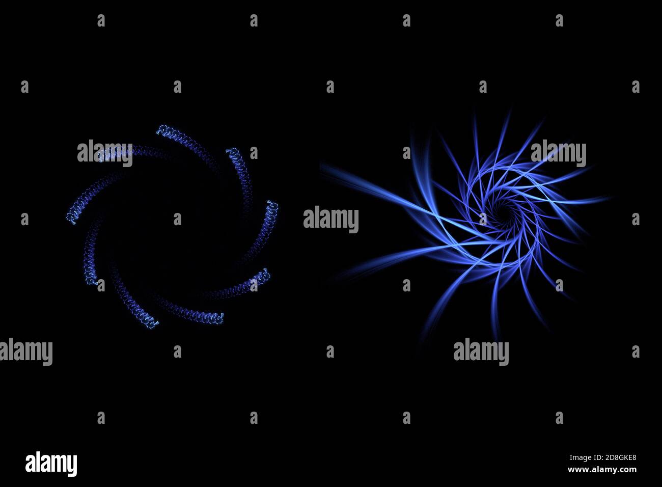 fractal radial pattern on the subject of science, technology and design ...