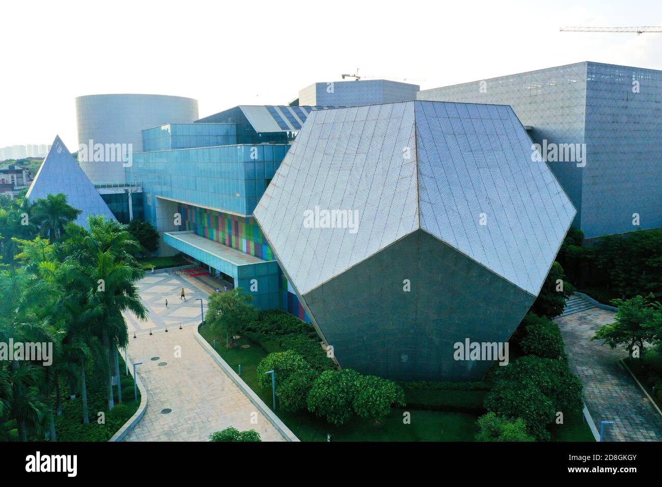 Aerial view of the Guangxi Culture & Art Center, which is located in ...