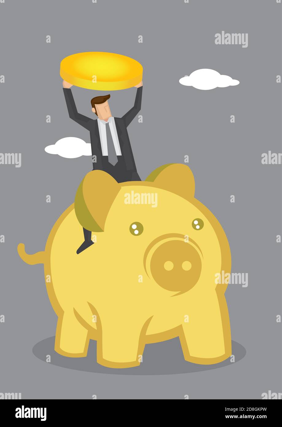 Accomplishment and wealth Stock Vector Images - Alamy
