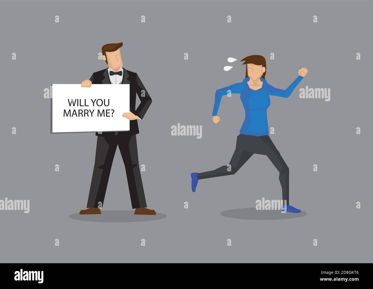 Run bride Stock Vector Images - Alamy