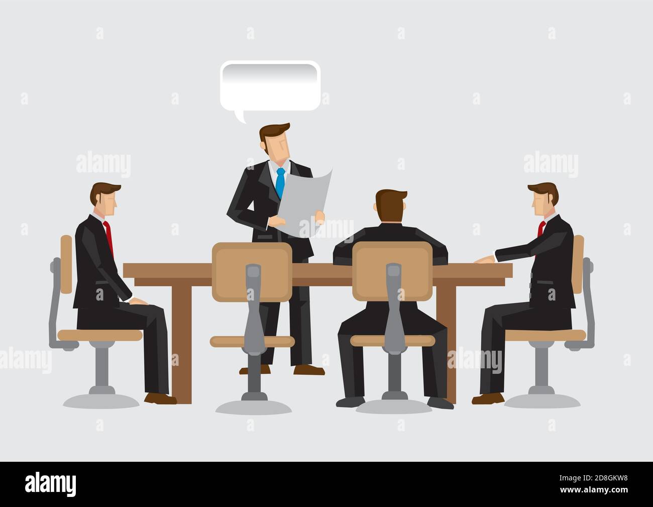Conference Table Stock Vector Images - Alamy