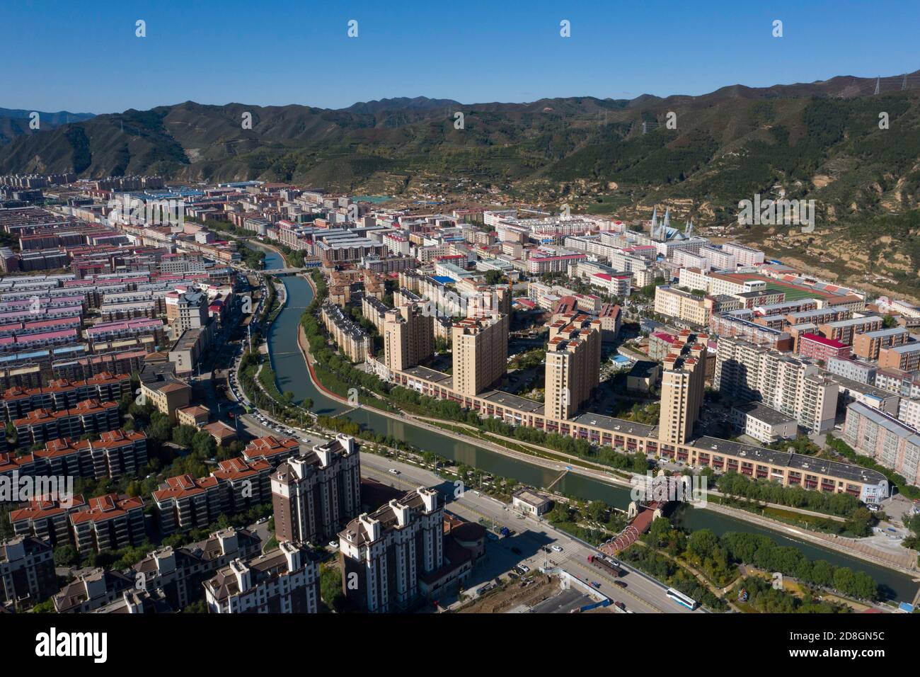 Amazing view of Zhangjiakou City, where the Beijing 2022 Winter Olympic ...