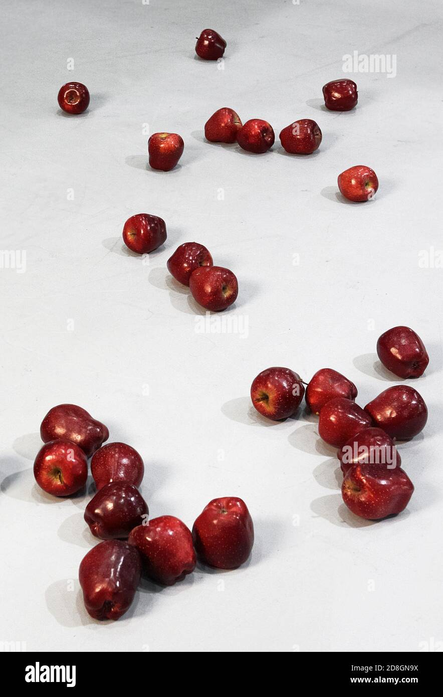some apples in a photo studio,set,background Stock Photo - Alamy