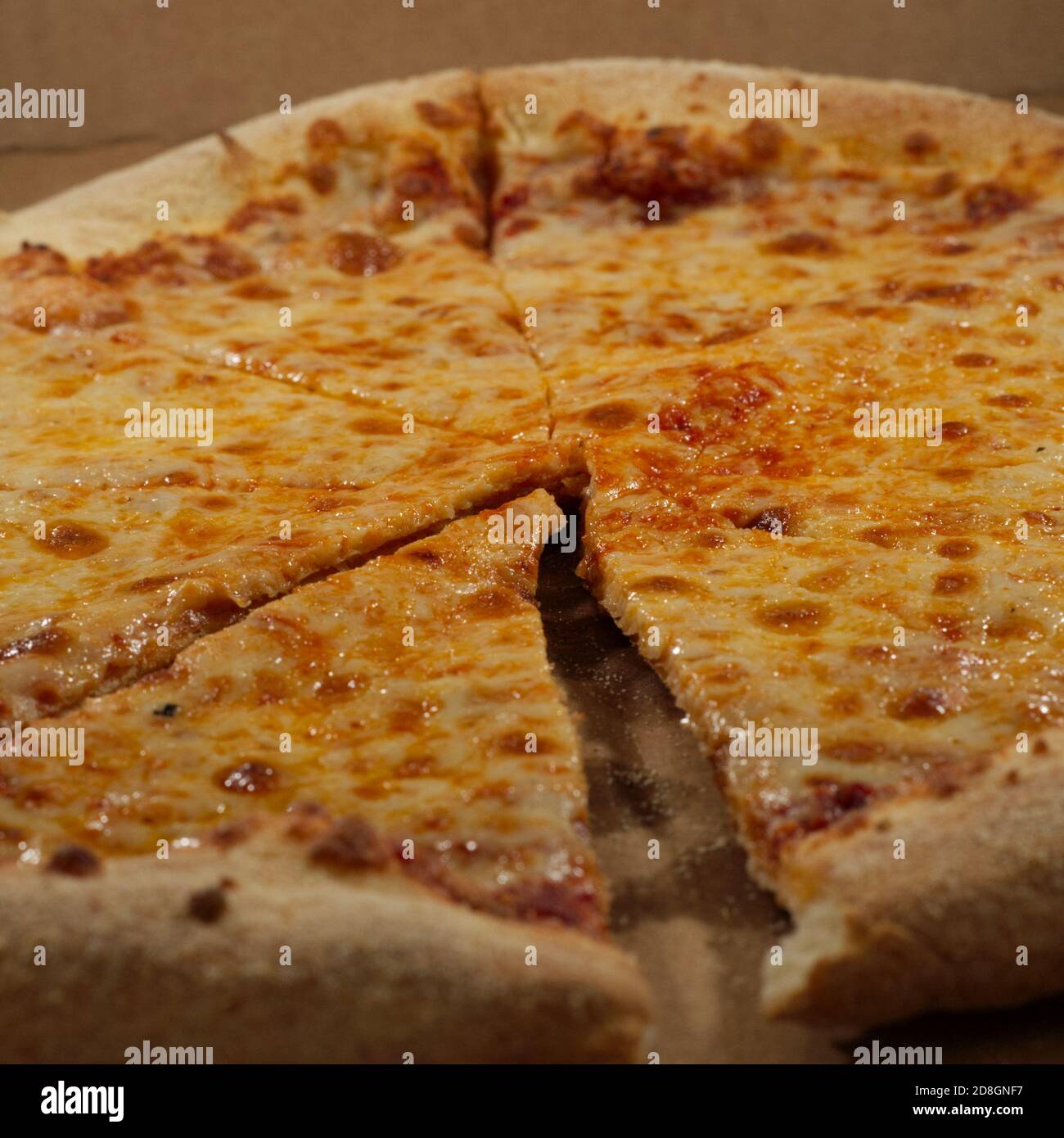 slice of hot cheese pizza Margherita on table Stock Photo - Alamy