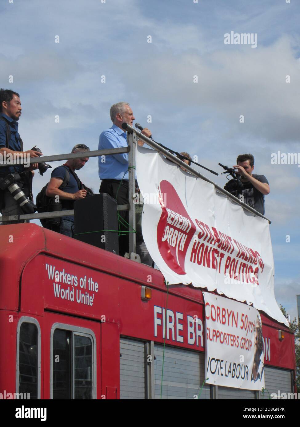 Jeremy Corbyn at a rally in Milton Keynes in August 2016. He appeared ...