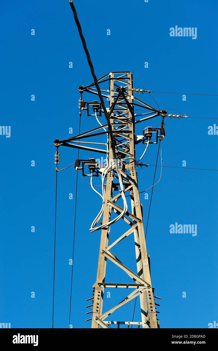 a electicity pylon Stock Photo - Alamy