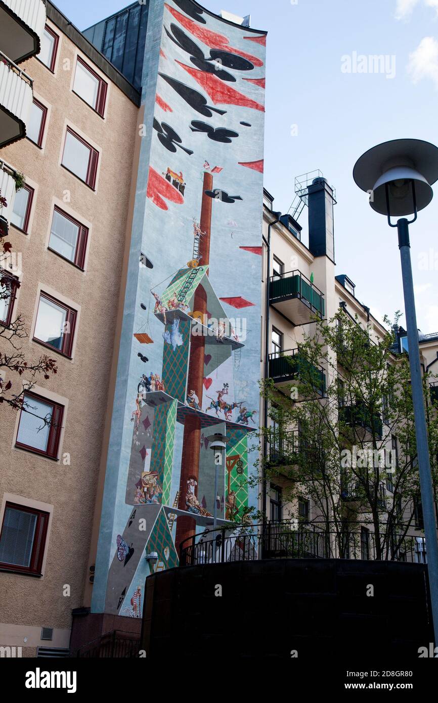 MURAL ON WALL Stock Photo - Alamy