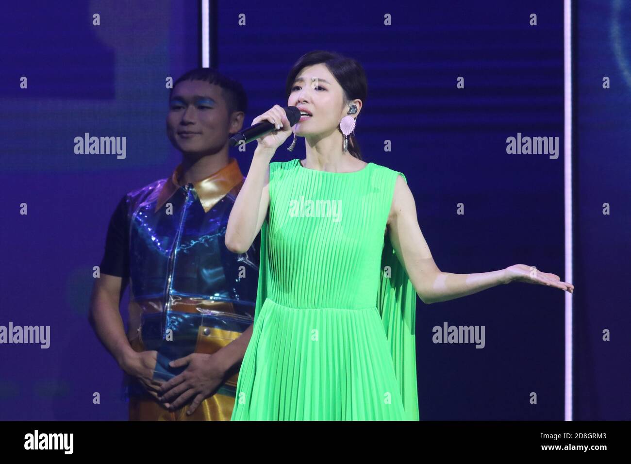 Taiwanese singer and actress Tarcy Su performs in her concert "Flowers ...