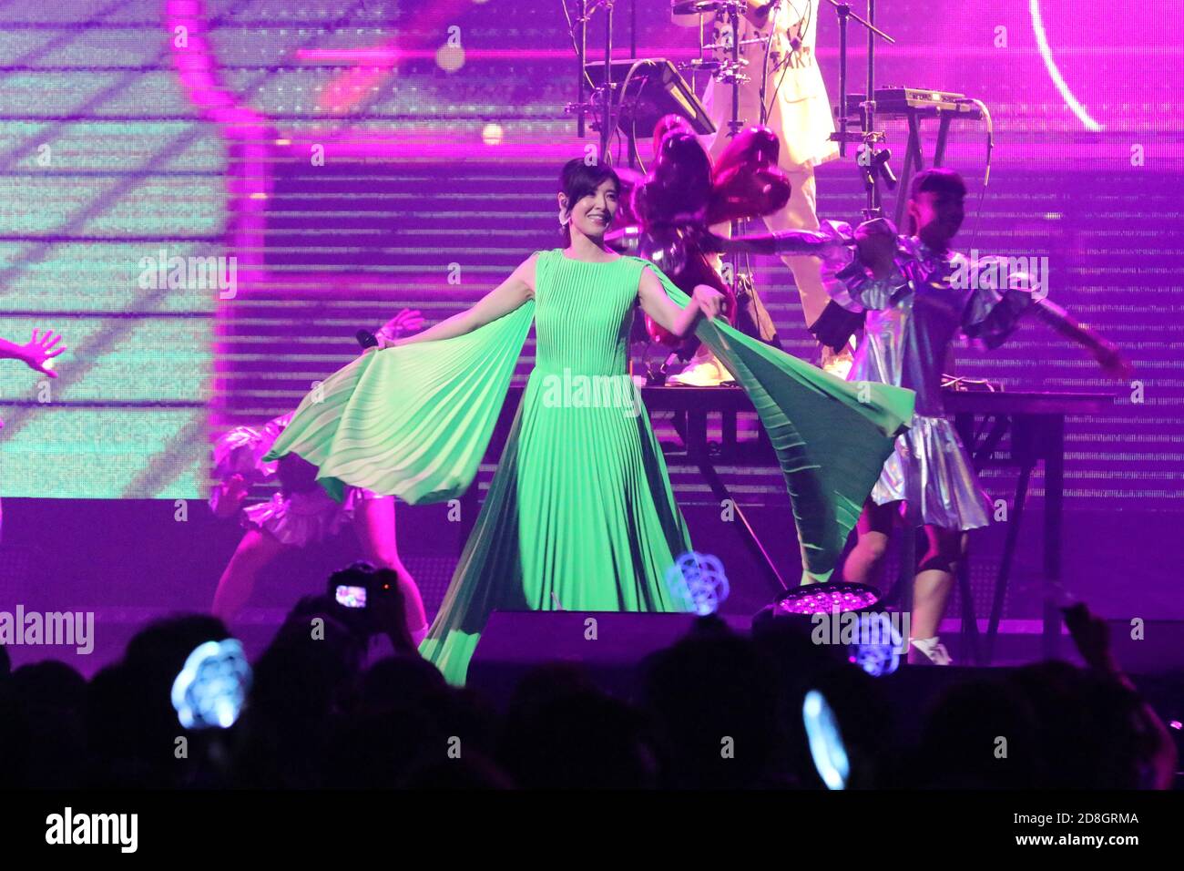 Taiwanese singer and actress Tarcy Su performs in her concert "Flowers ...