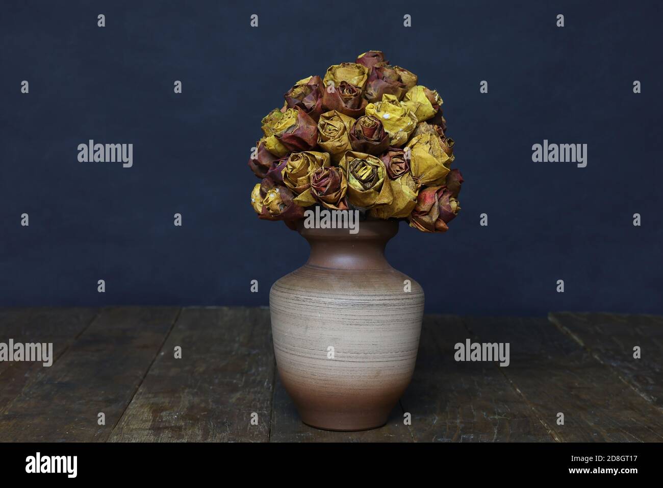 Roses from maple leaves hi-res stock photography and images - Alamy