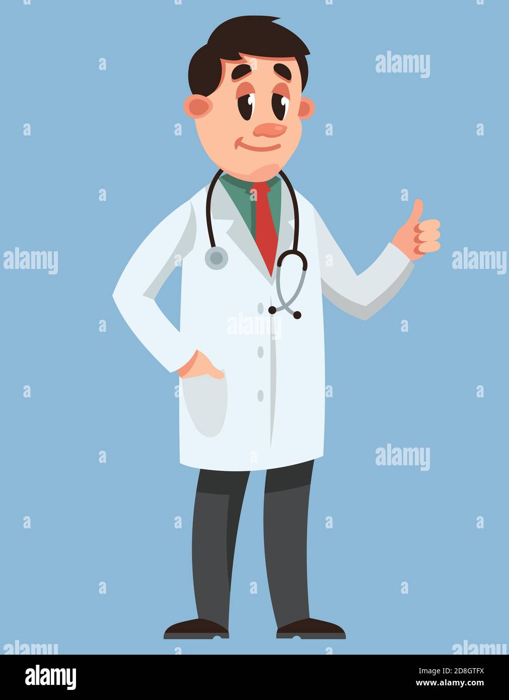 Smiling clinic doctor in Stock Vector Images - Alamy