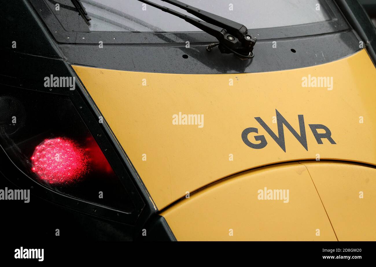 General view of the logo of GWR (Great Western Railway) on the front of ...